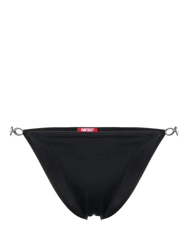 DIESEL Logo-plaque Bikini Bottoms - Black