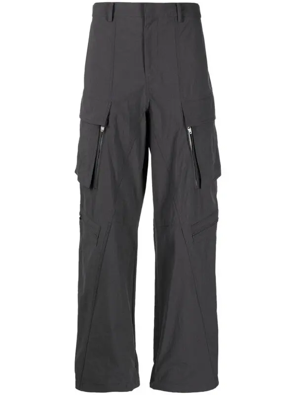 JUUN.J Mid-rise Wide-leg Cargo Trousers