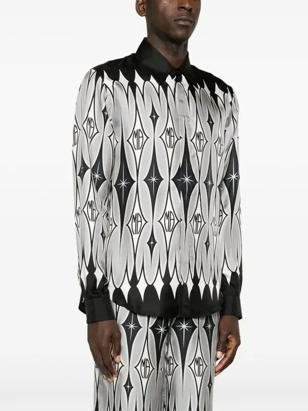 Amiri Graphic-print Silk Shirt