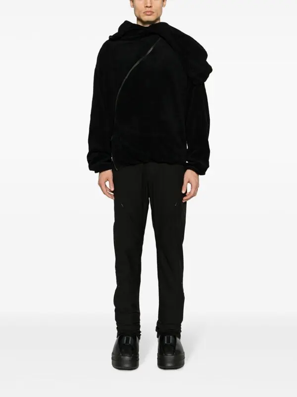 POST ARCHIVE FACTION High-waist Tapered Trousers - Black