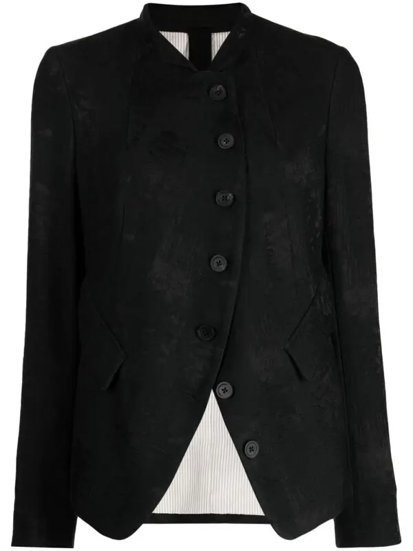 FORME D'EXPRESSION Distressed Off-centre Blazer