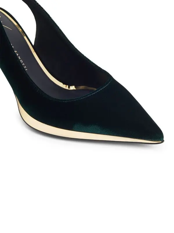 GIUSEPPE ZANOTTI 70mm Virgyn Slingback Pumps - Black