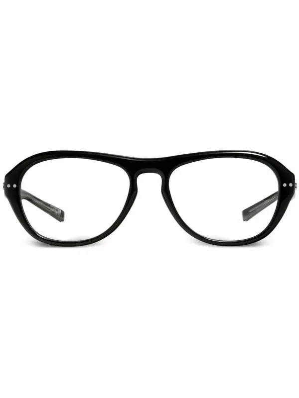 Gentle Monster Oaa 01 Round-Frame Glasses - Black | Editorialist display picture 1