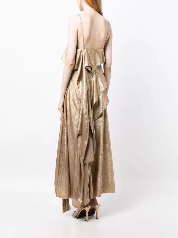 Acler Harley Midi Dress - Gold | Editorialist