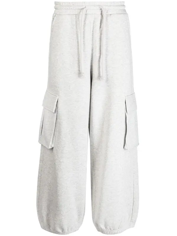 FIVE CM Logo-patch Cotton-blend Track Pants - Grey