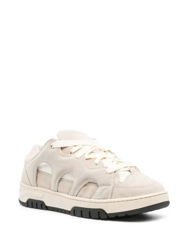 SANTHA Lace-up Sneakers - Neutrals