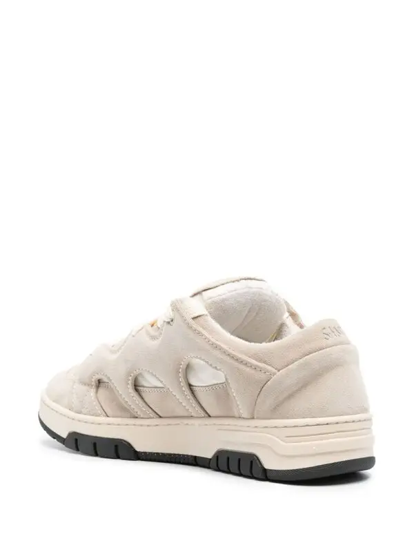 SANTHA Lace-up Sneakers - Neutrals