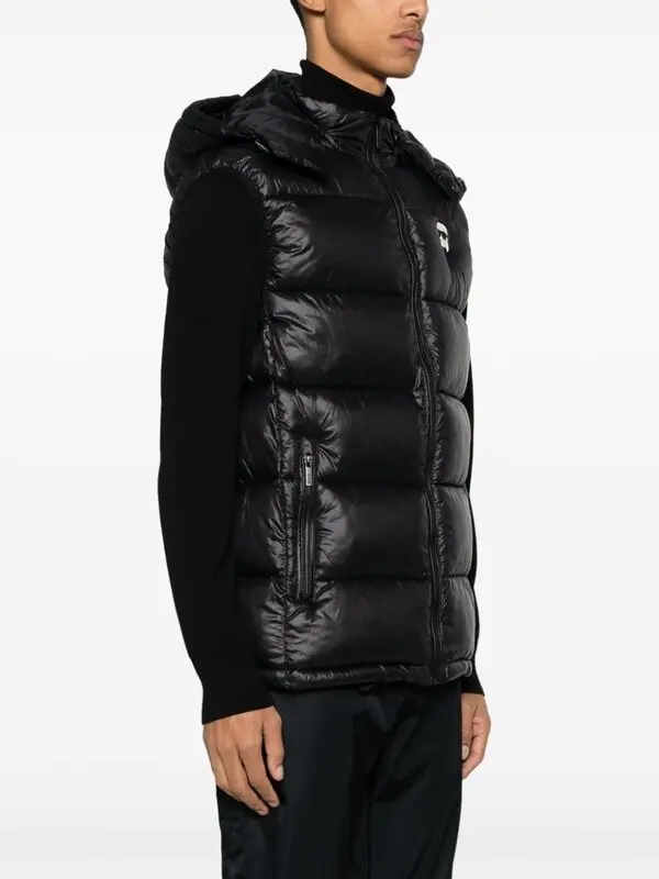 Karl Lagerfeld Ikonik Karl-appliqué Padded Gilet