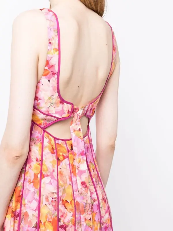Acler Hansley Floral-Print Dress In Pink - 40% Off | Editorialist
