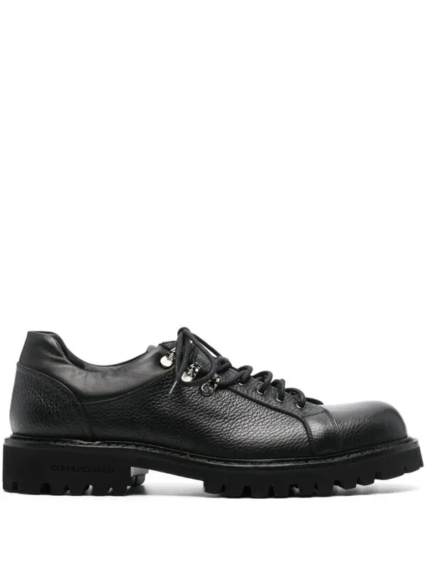 Casadei Carvo Lace-up Leather Sneakers