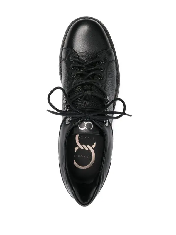 Casadei Carvo Lace-up Leather Sneakers