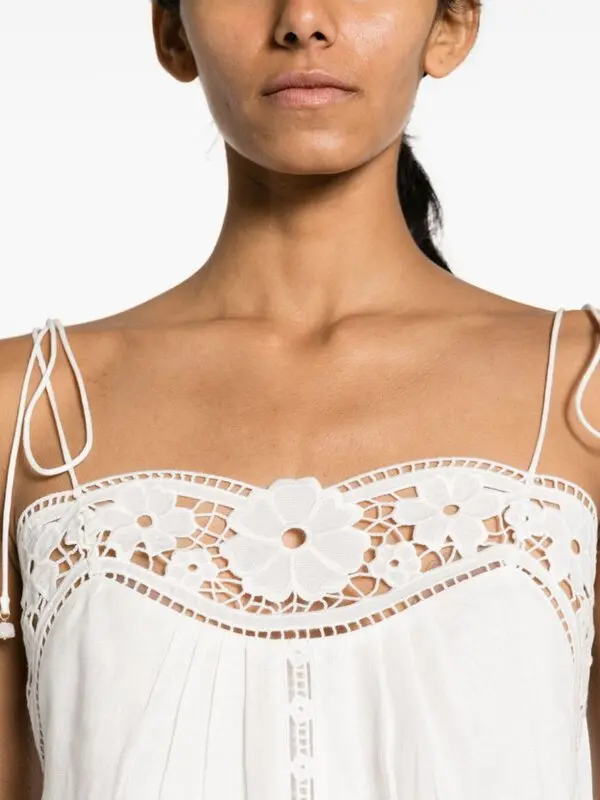 Zimmermann August Broderie-anglaise Linen Top