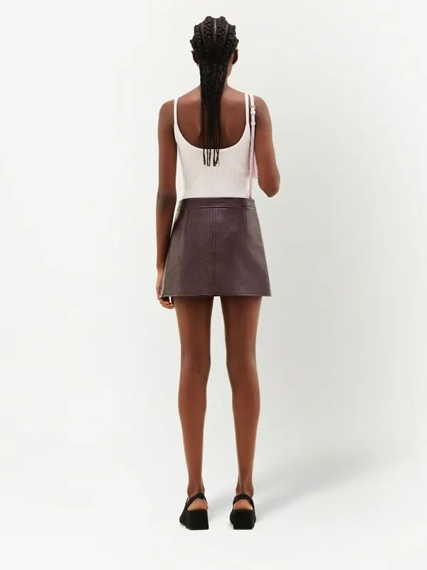 COURREGES A-line Mini Skirt - Brown