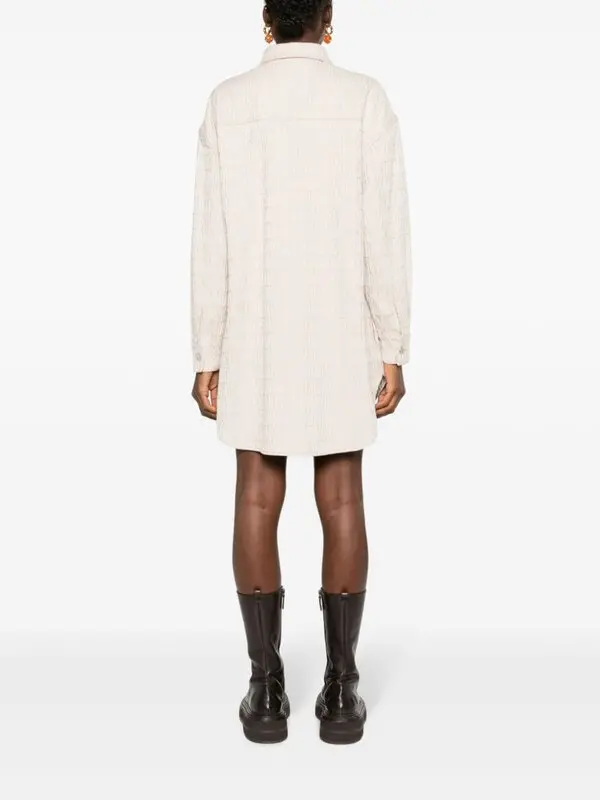 Moschino Logo Jacquard Shirt Minidress