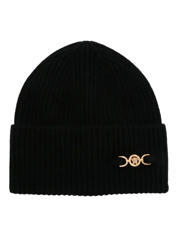 Versace Medusa '95 Ribbed Beanie - Black