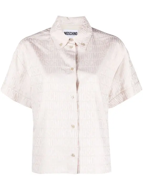 Moschino Jacquard Short-sleeve Shirt