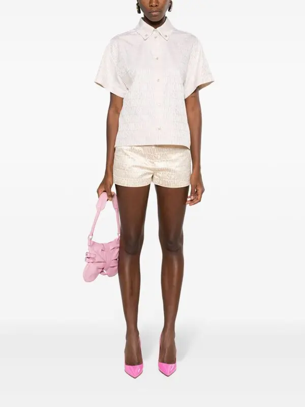 Moschino Jacquard Short-sleeve Shirt