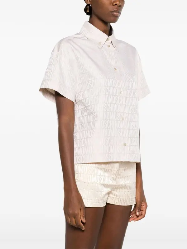 Moschino Jacquard Short-sleeve Shirt