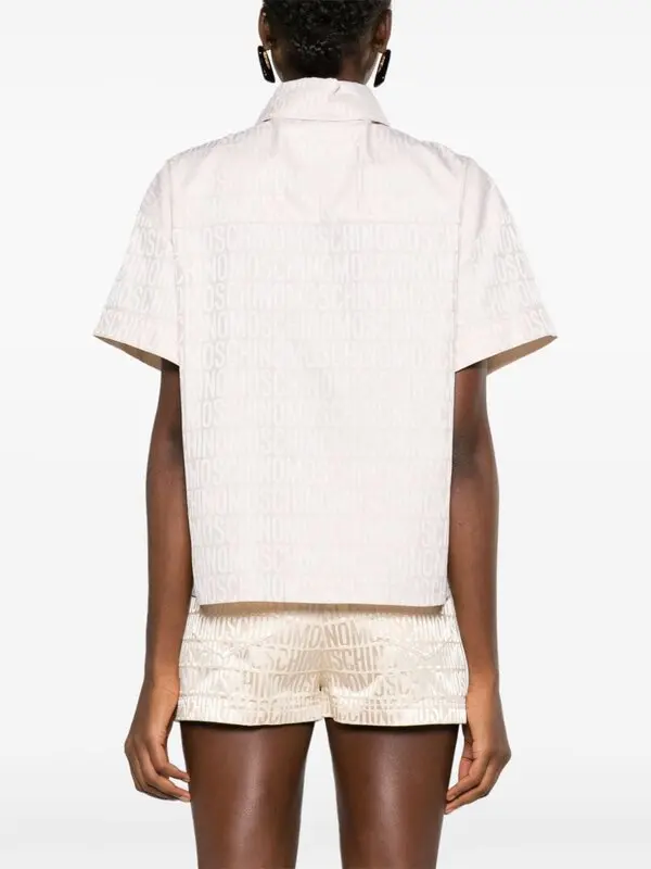 Moschino Jacquard Short-sleeve Shirt