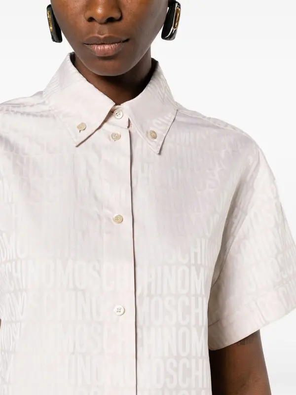 Moschino Jacquard Short-sleeve Shirt