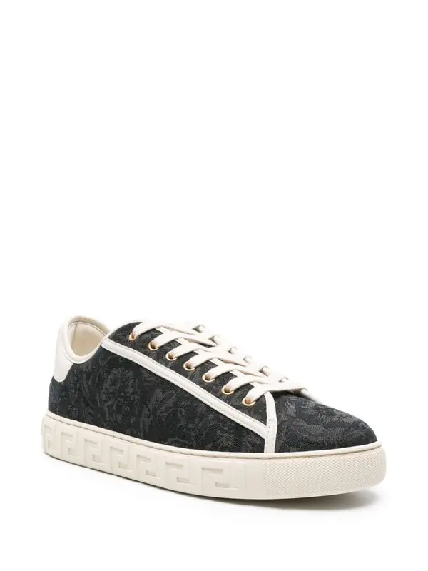 Versace Barocco Greca Sneakers - Black