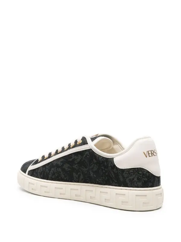 Versace Barocco Greca Sneakers - Black