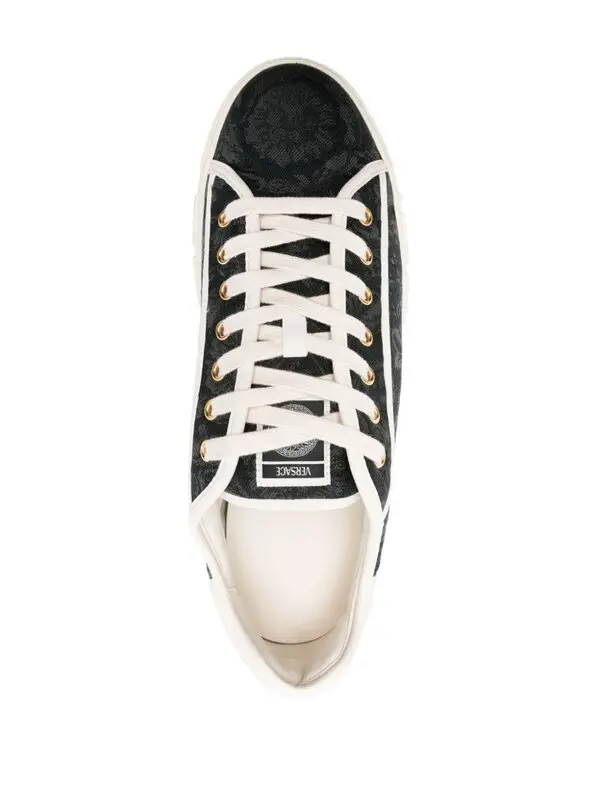 Versace Barocco Greca Sneakers - Black