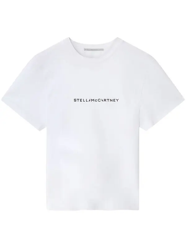 Stella McCartney Iconics Logo-print T-shirt - Neutrals