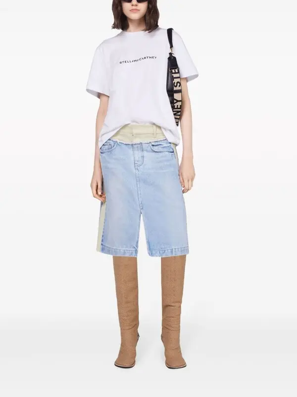 Stella McCartney Iconics Logo-print T-shirt - Neutrals
