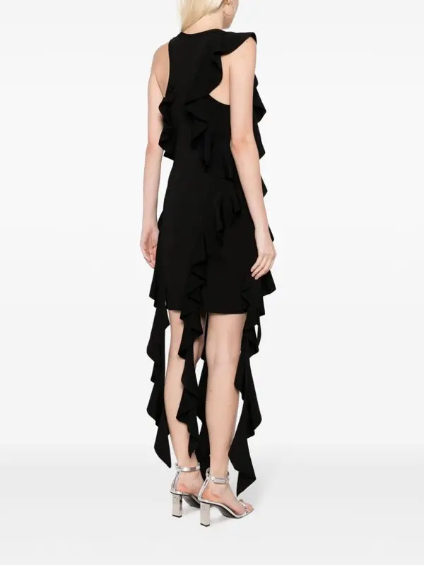 Simkhai Wilda Draped Ruffled Dress