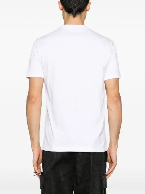 Versace Printed Cotton-jersey T-shirt - White
