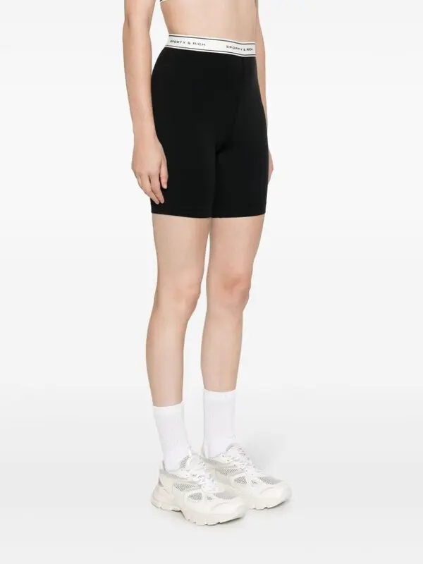 Sporty & Rich Logo-waistband Shorts