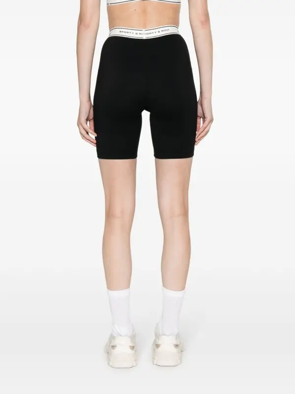 Sporty & Rich Logo-waistband Shorts