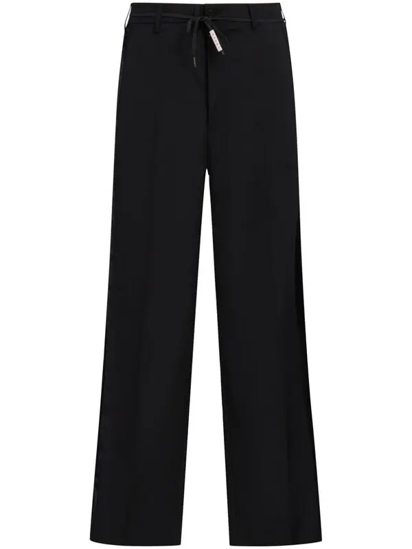 Marni Satin-stripe Trim Trousers