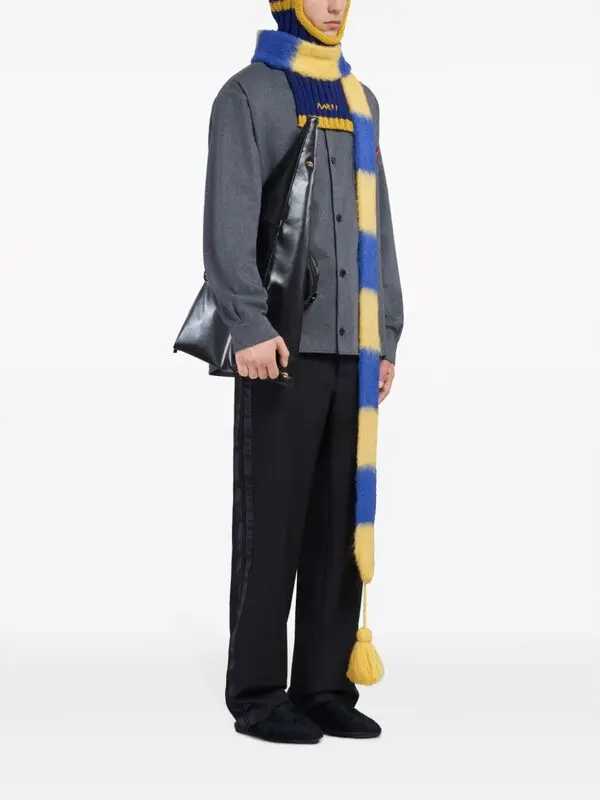 Marni Satin-stripe Trim Trousers