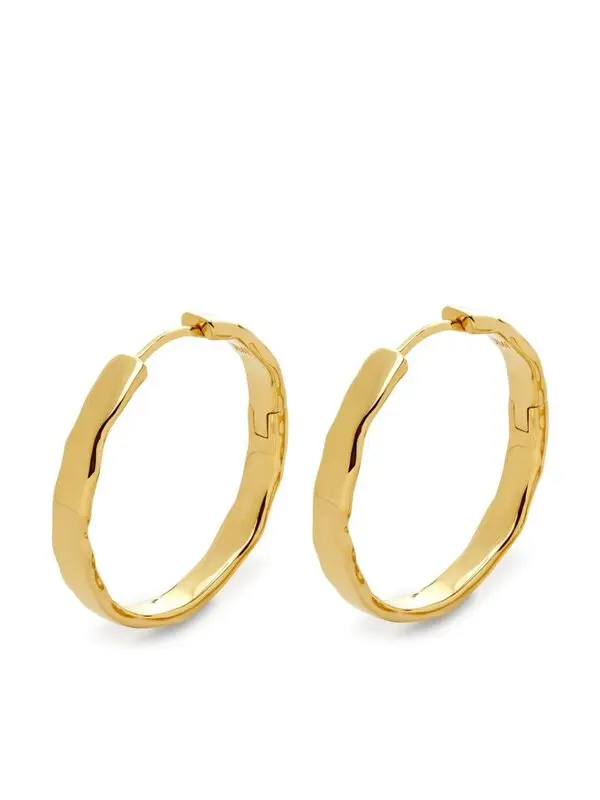 Monica Vinader Medium Siren Muse Hoop Earrings - Gold
