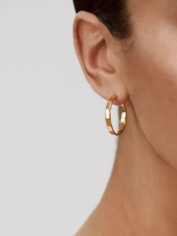 Monica Vinader Medium Siren Muse Hoop Earrings