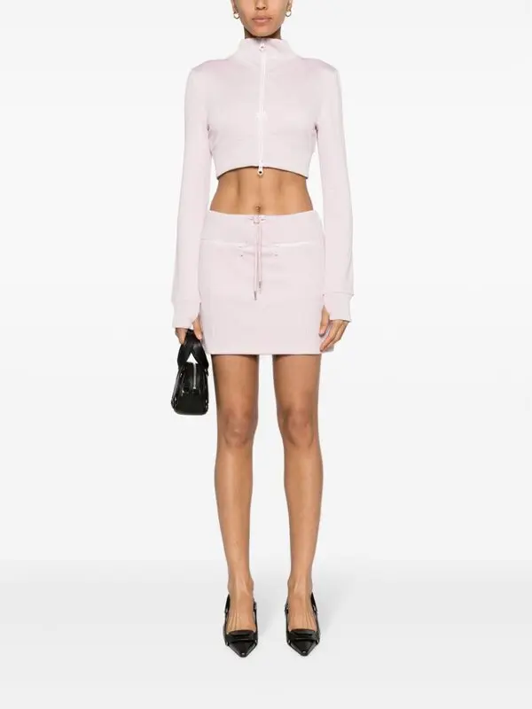 COURREGES Logo-appliqué Cropped Jacket