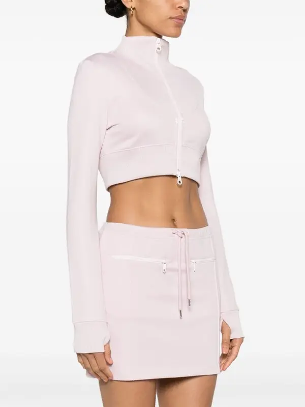 COURREGES Logo-appliqué Cropped Jacket