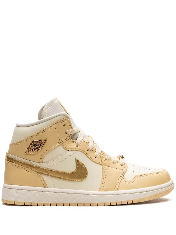 JORDAN Air 1 Mid Sneakers - Yellow