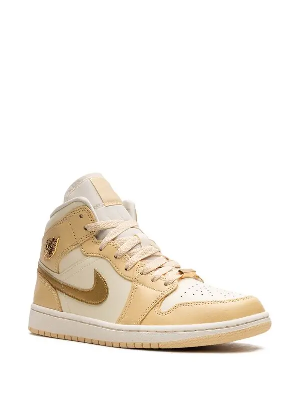 JORDAN Air 1 Mid Sneakers - Yellow