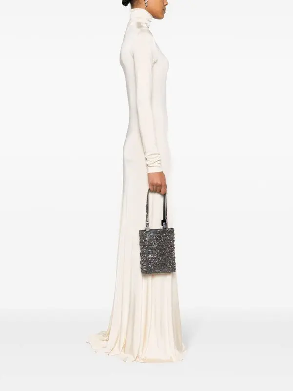 Benedetta Bruzziches Lollo La Grande Shoulder Bag - Grey