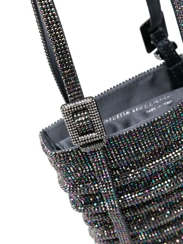 Benedetta Bruzziches Lollo La Grande Shoulder Bag - Grey
