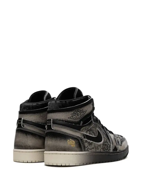 JORDAN Air 1 Zoom Cmft 2 Dia De Los Muertos Sneakers - Black
