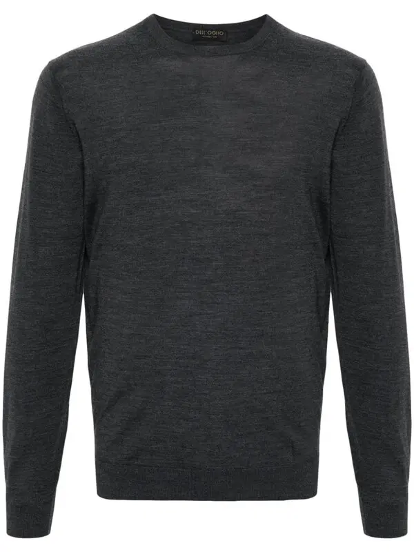 DELL'OGLIO Crew-neck Merino-wool Jumper