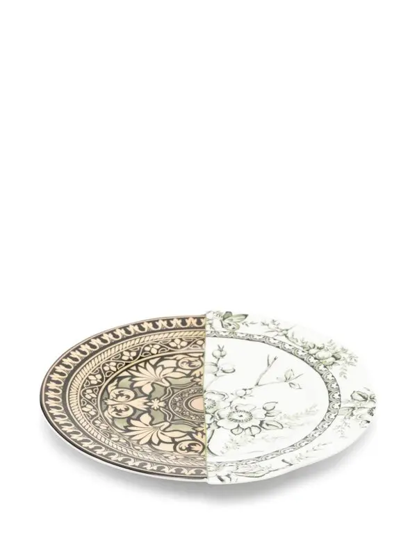 SELETTI Hybrid Lothal Floral-print Dinner Plate - White