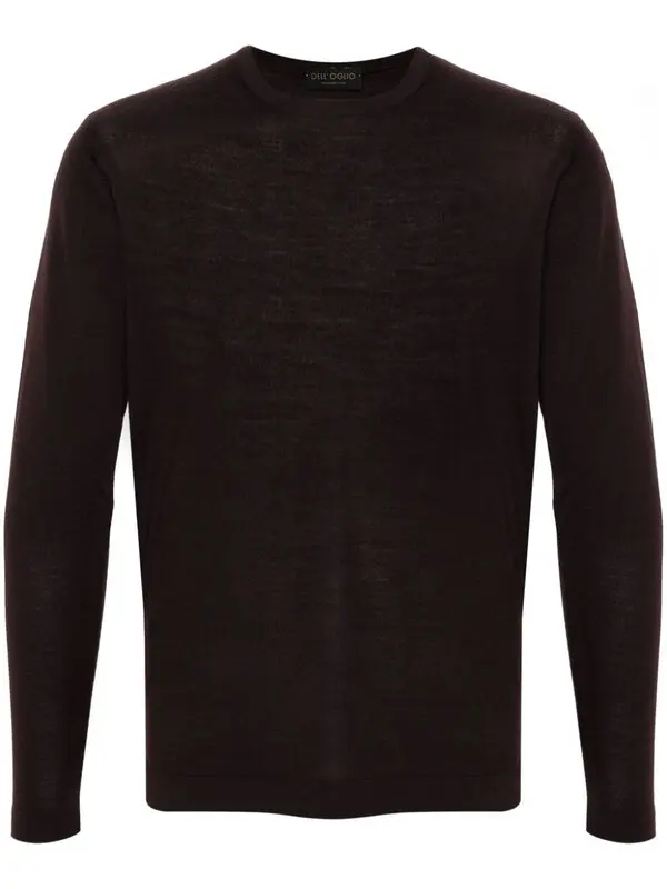 DELL'OGLIO Crew-neck Jumper - Purple