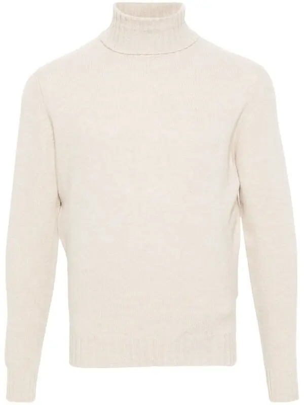 DELL'OGLIO Roll-neck Rib-trim Jumper