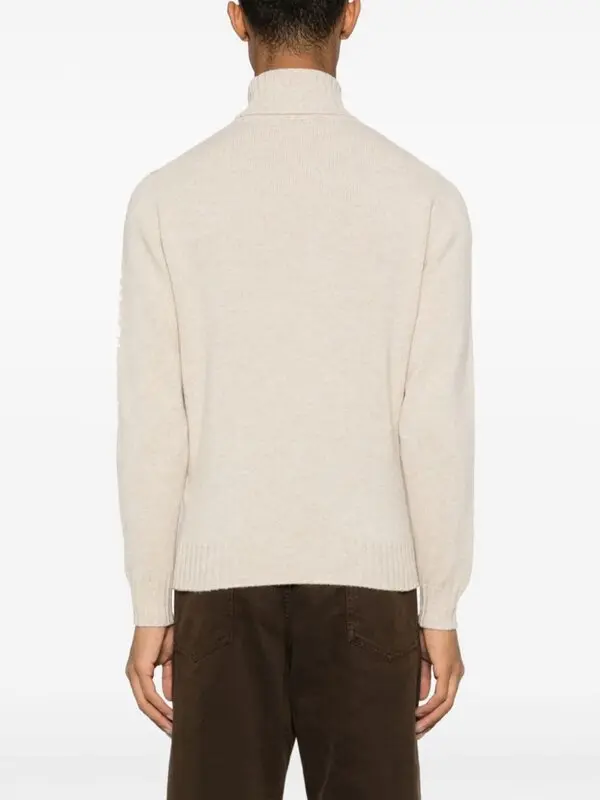 DELL'OGLIO Roll-neck Rib-trim Jumper