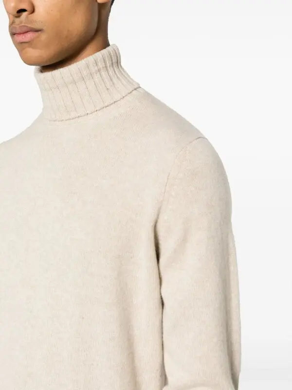 DELL'OGLIO Roll-neck Rib-trim Jumper